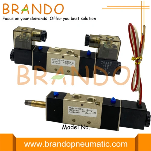 4V220-08 AirTAC Type Double Solenoid Pneumatic Air Valve China Manufacturers Suppliers Factory ...